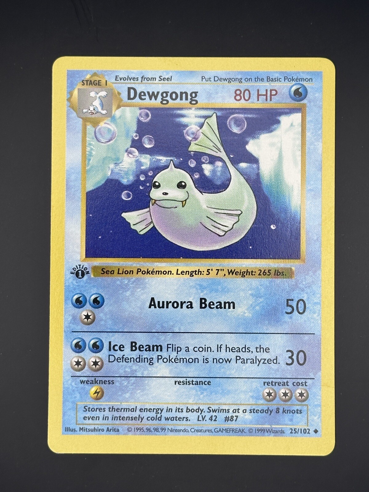Pokemon Cards: Base Set 1st Edition - Dewgong - 25/102 | eBay
