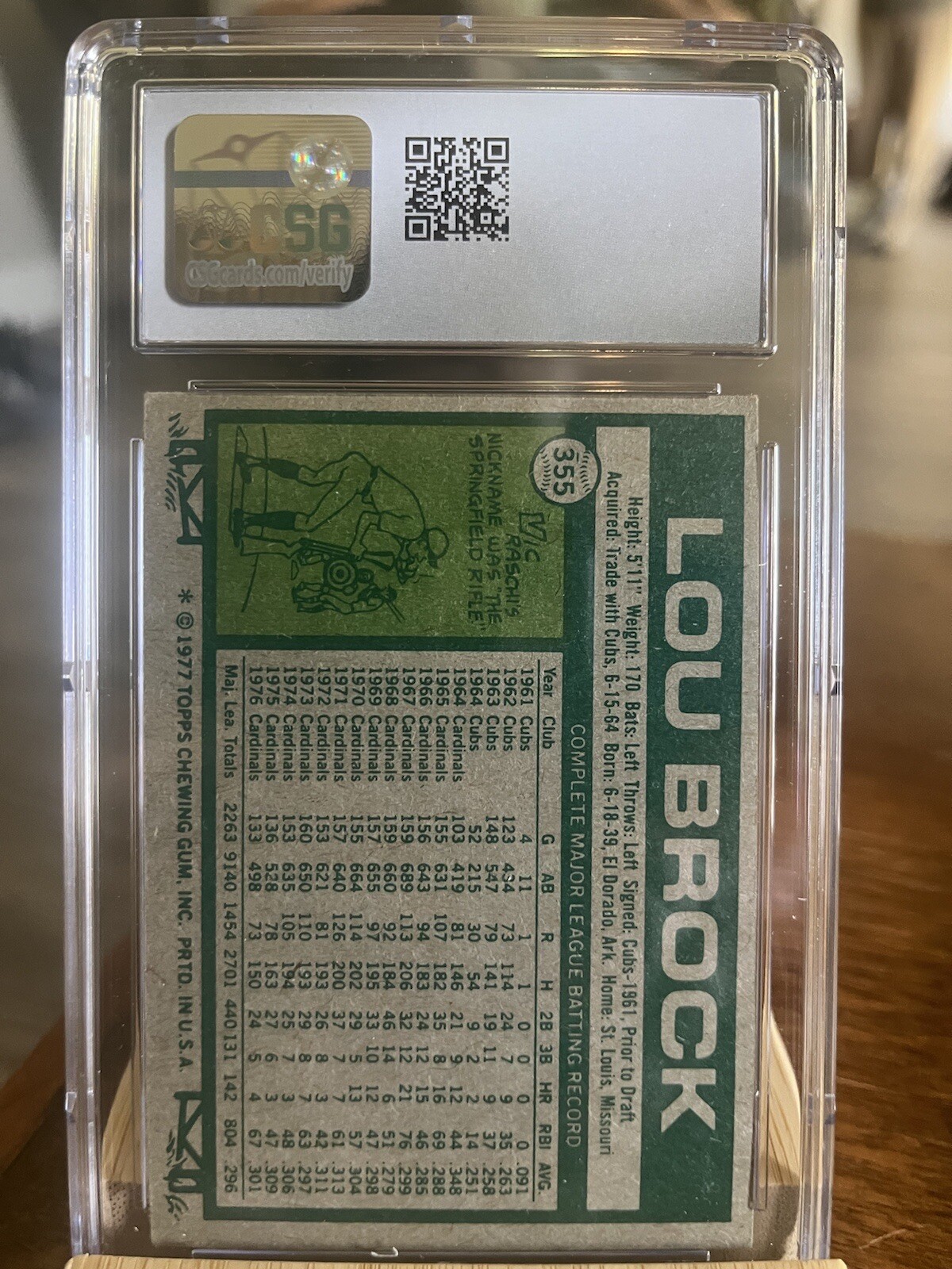 1977 Topps - #355 Lou Brock for sale online | eBay