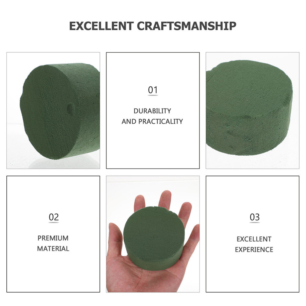 Round Floral Bases - 10Pc Foam Holder for DIY Flower Arrangements ...