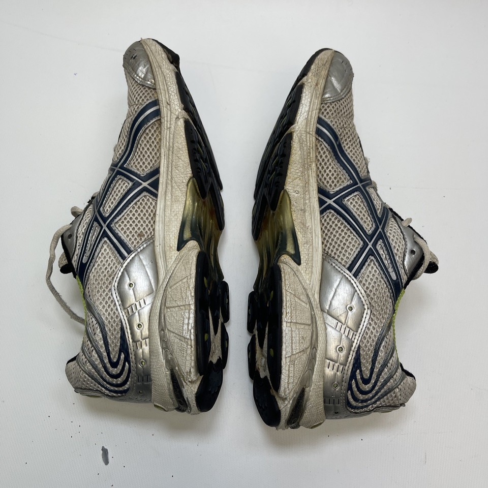 Y2K Retro Asics GEL-Cumulus 9 Silver / Green Running Shoes TN745 Men Sz ...