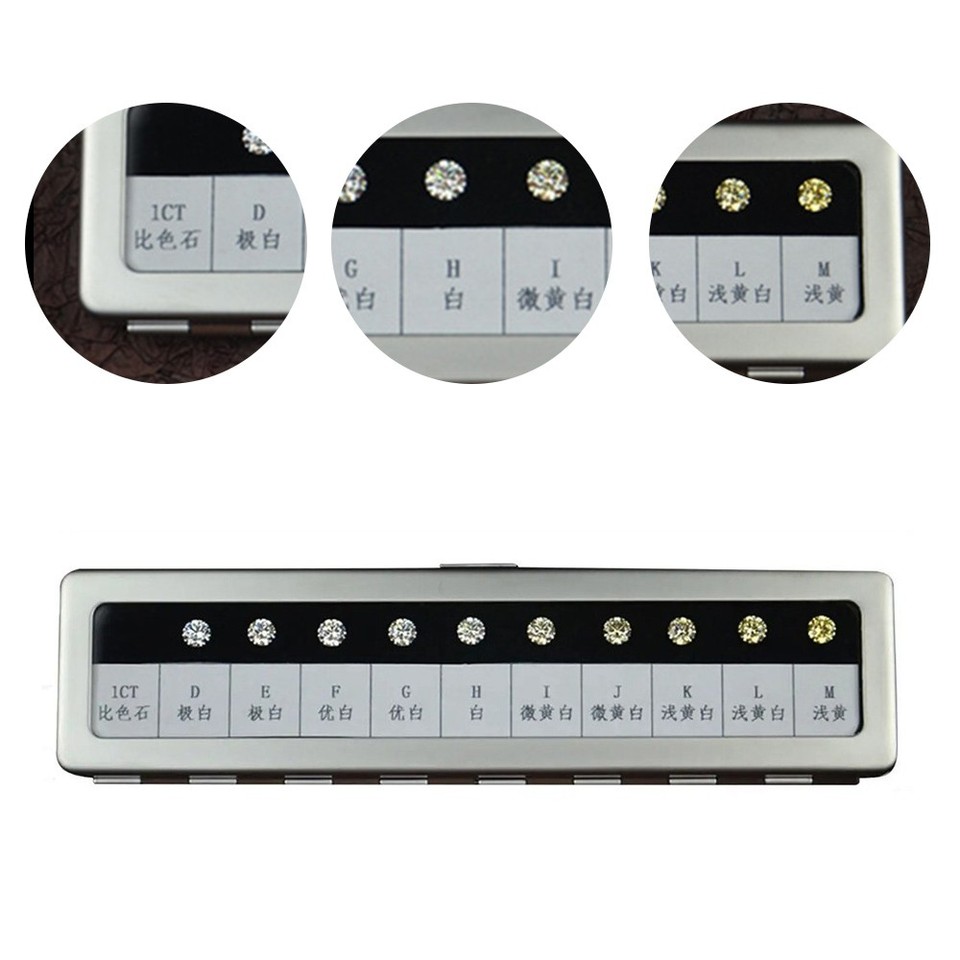 Diamond Cubic Zirconia Grading Grader 10Ct D-M Color Tester Set ...