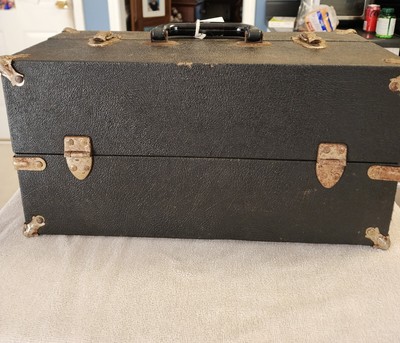 ANTIQUE KNICKERBOCKER CASE CO WOOD AND ALUMINUM TACKLE BOX | eBay