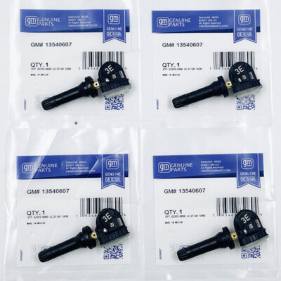 4Pcs New OEM 13540607 Tire Pressure Monitor Sensor TPMS for Chevrolet ...