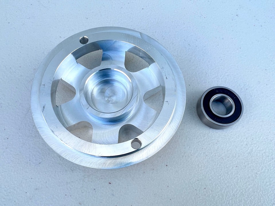 LOWRIDER HYDRAULICS BILLET ALUMINIUM MOTOR END CAP WITH BEARING (RAW ...