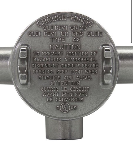 GUAT36 SSEaton Crouse-Hinds series Condulet GUA conduit outlet box with ...