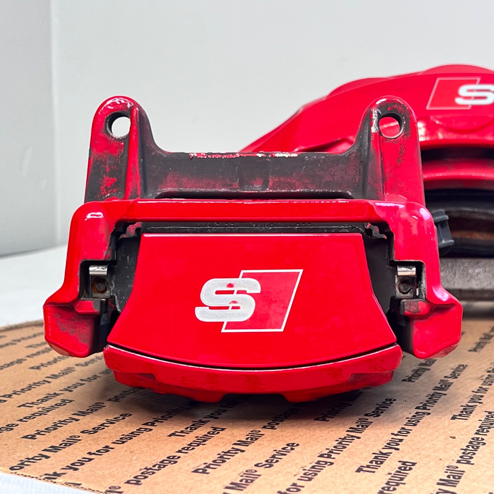 2018 2019 2020 S4 S5 AUDI CALIPER COMPLETE SET OF 4 RED 8W0615107AF OEM ...