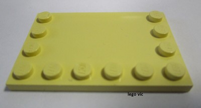 Lego 6180 Tile 4x6 Plaque Light Yellow Jaune du Belville 5874 MOC -B4 ...