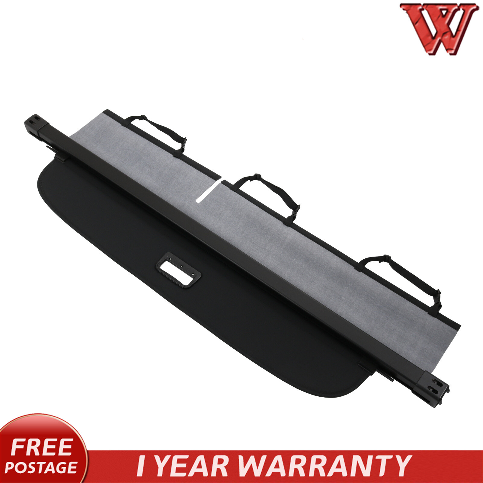 Black Rear Parcel Shelf Load Cover 4M0863553D Fits Audi Q7 Mk2 2016 ...
