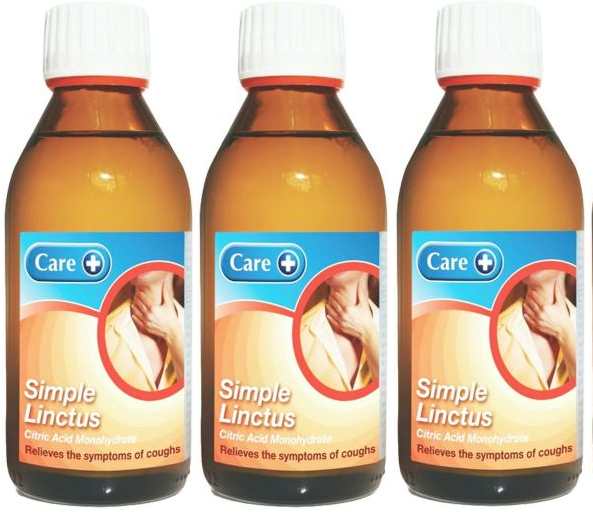 Care Simple Linctus Cough Syrup 200 ml x 3 | eBay UK