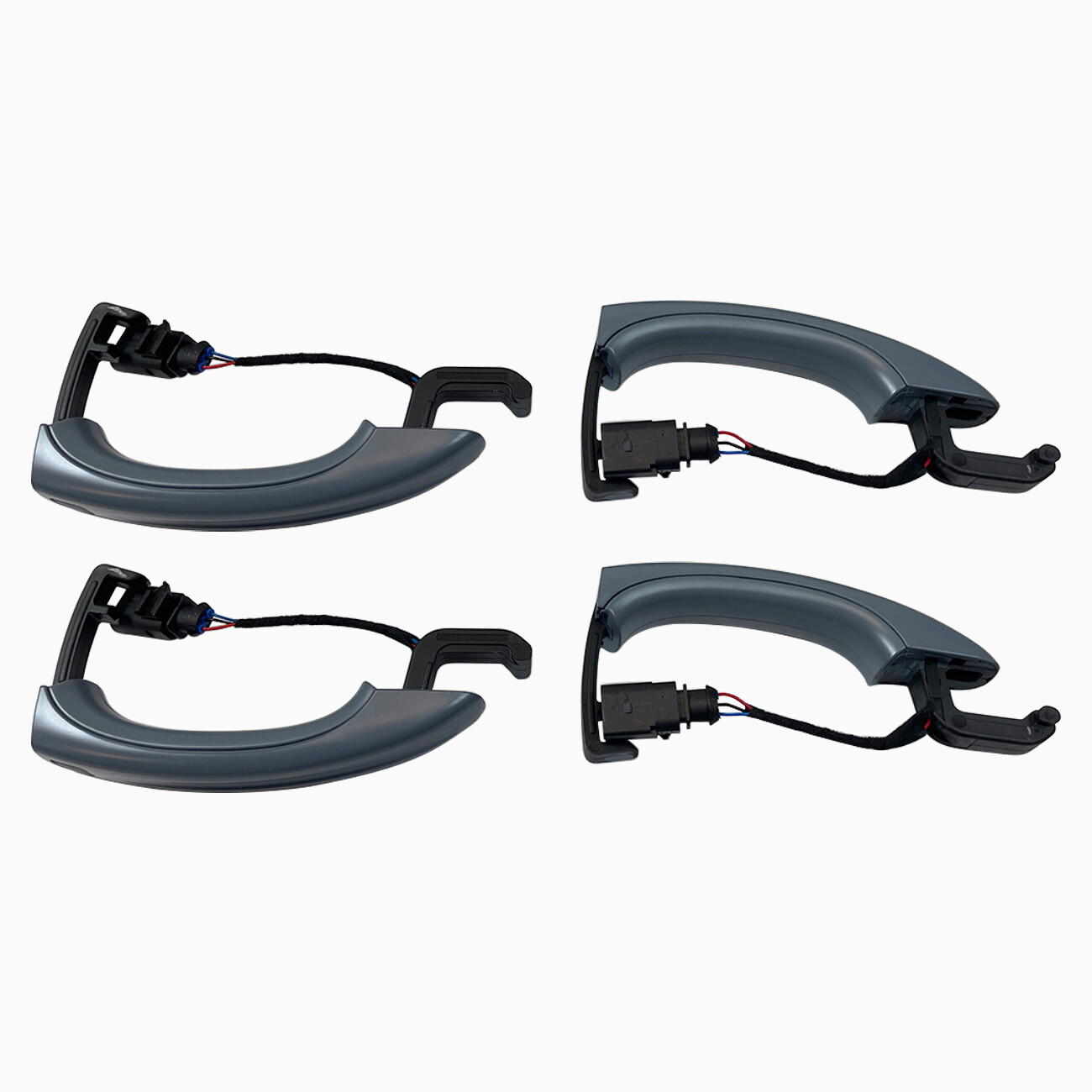 4PCS Exterior Door Handle For AUDI Q7 2007-2015 4L0837205B 3.0L 3.6L 4 ...