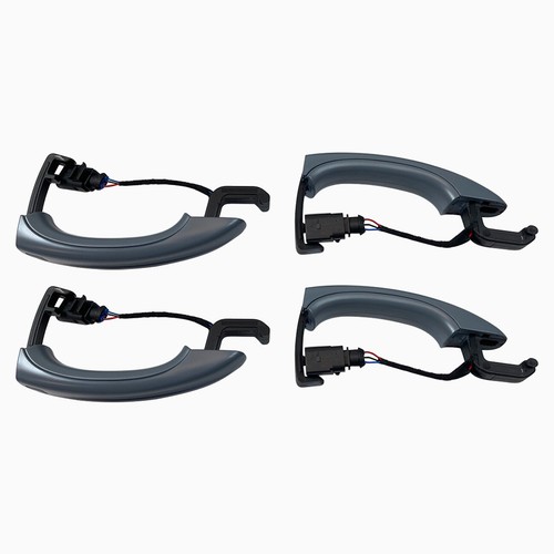 4PCS Exterior Door Handle For AUDI Q7 2007-2015 4L0837205B 3.0L 3.6L 4 ...