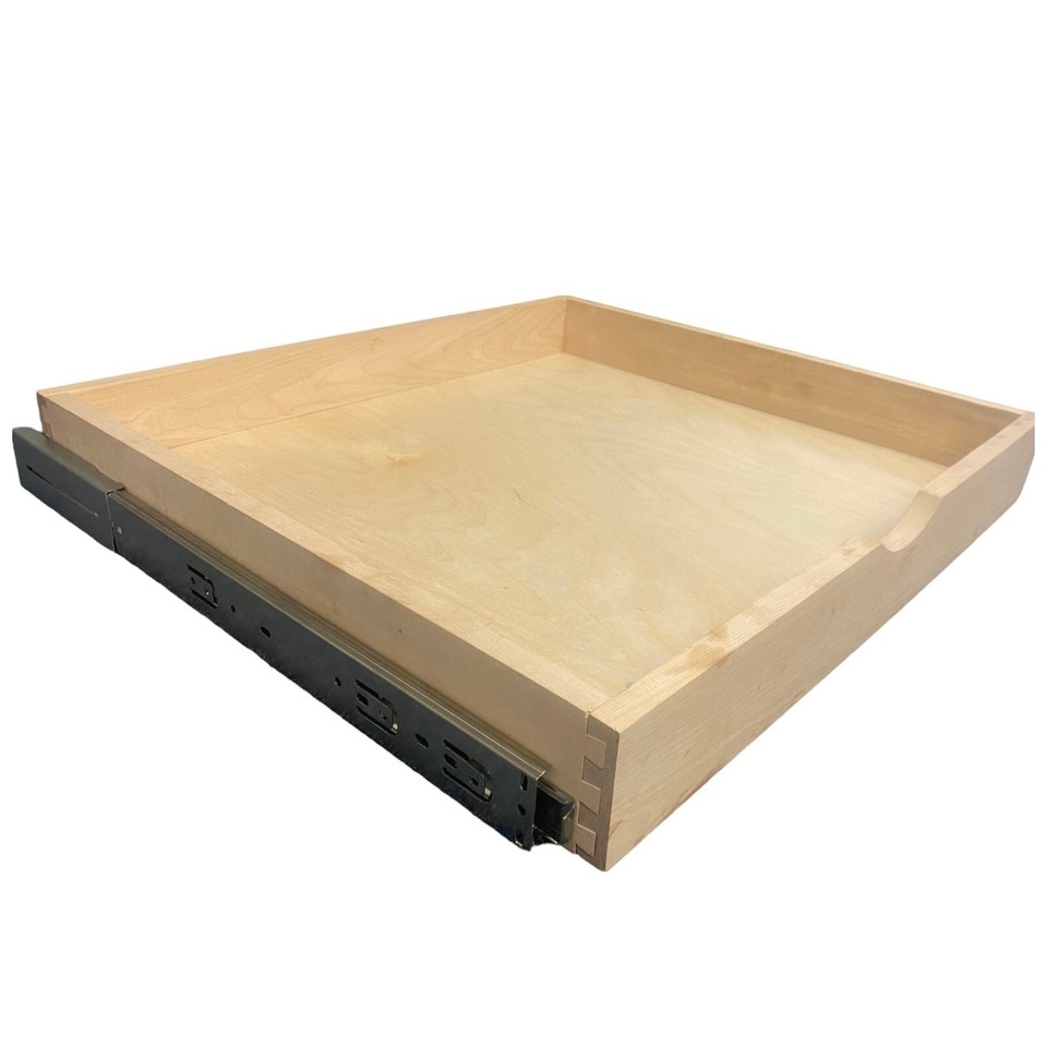 CabinetRTA Soft-Close DIY Slide Out Cabinet Shelf Wood Drawer Storage ...