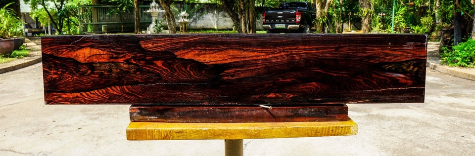 Mabolo Velvet Apple Black Exotic Wood BURL Ebony DIY Resin Table Top ...