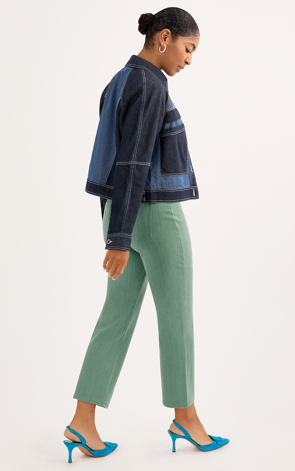 cabi Composition Jacket 6680 | Indigo Denim Outerwear | size L | Spring ...