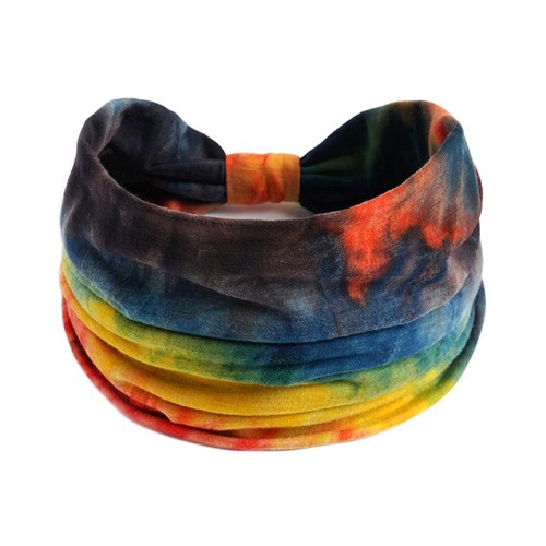 Yoga Elastic Head Wrap Women Headband Wide Hair Bands Headwear Headband ...