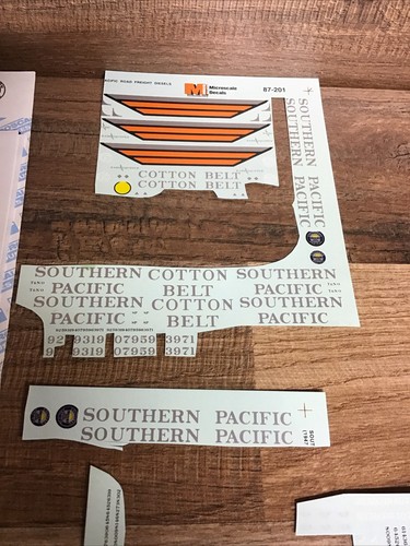 Microscale Decal PARTIAL 87-201: Southern Pacific Road Freight Diesels ...