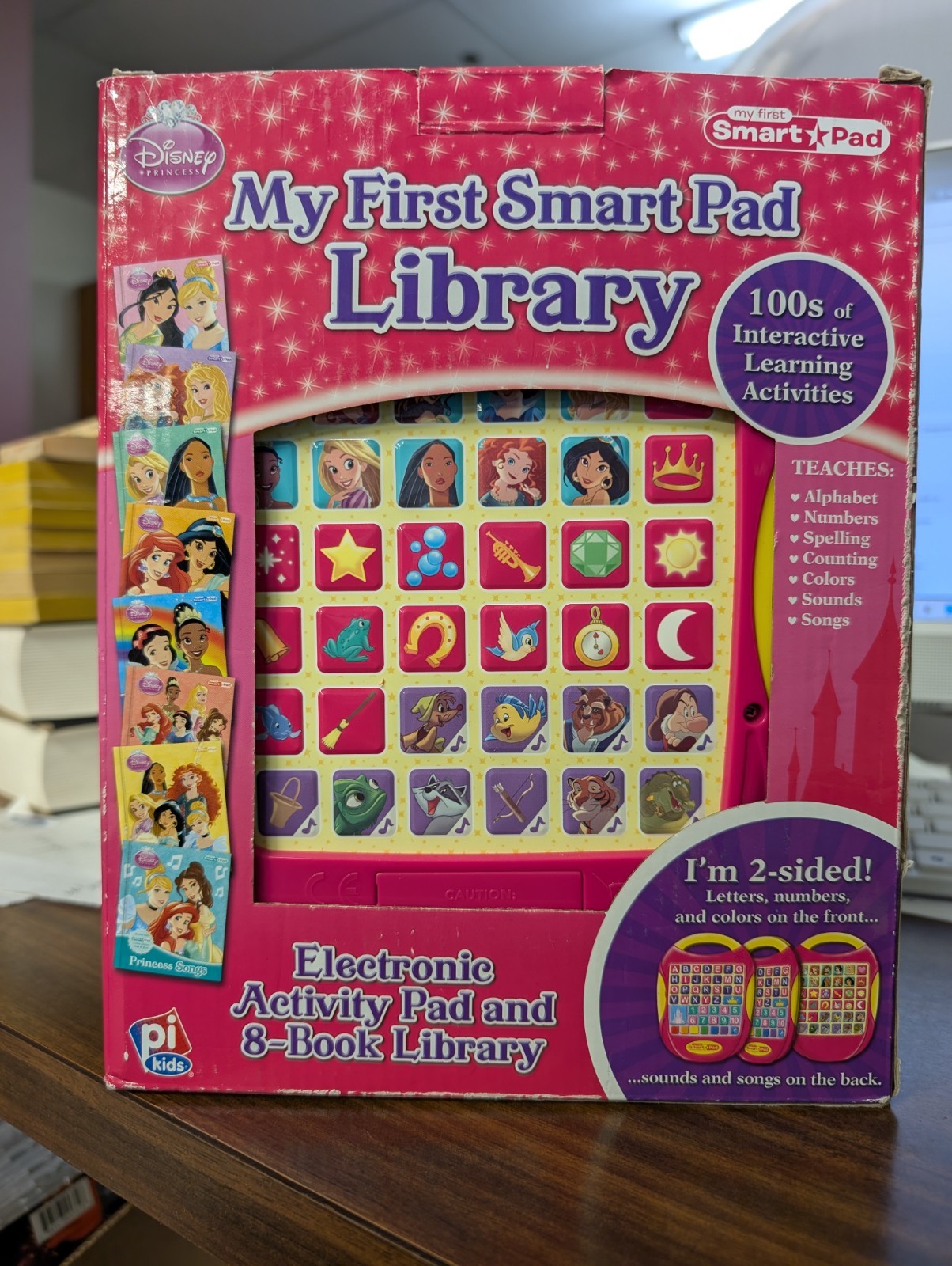 MY FIRST SMART PAD DISNEY PRINCESS Electronic Activity Pad and 8-Book ...