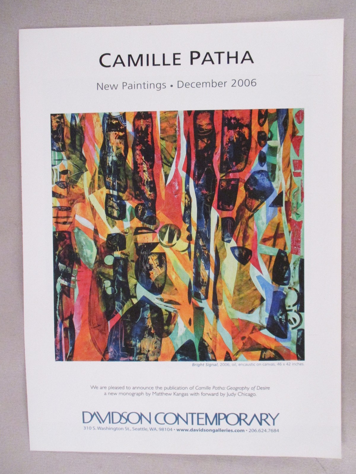 Camille Patha Art Gallery Exhibit PRINT AD - 2006 | eBay