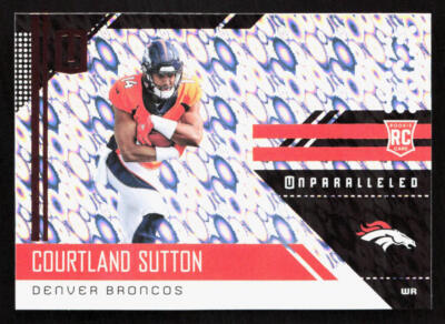 2018 Panini Unparalleled Courtland Sutton Flight Rookie Card RC #223 ...