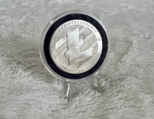 1 Oz Puro. 999 Silver Plated 25 LTC Litecoin Vires in Numeris Medallion ...