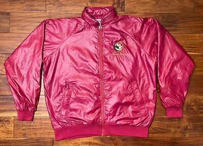 Vintage Florida State Seminoles Serica Full Zip Windbreaker Hooded ...