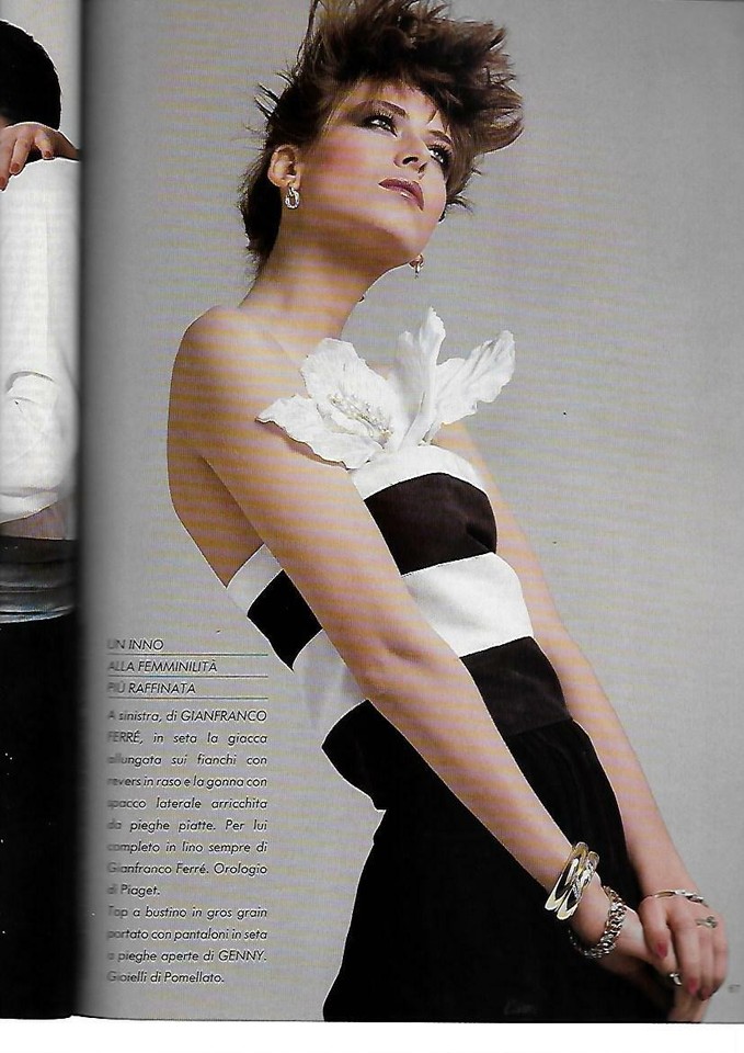 VINTAGE COSMOPOLITAN ITALIA 1983 RENEE SIMONSEN PAULINA PORIZKOVA ...