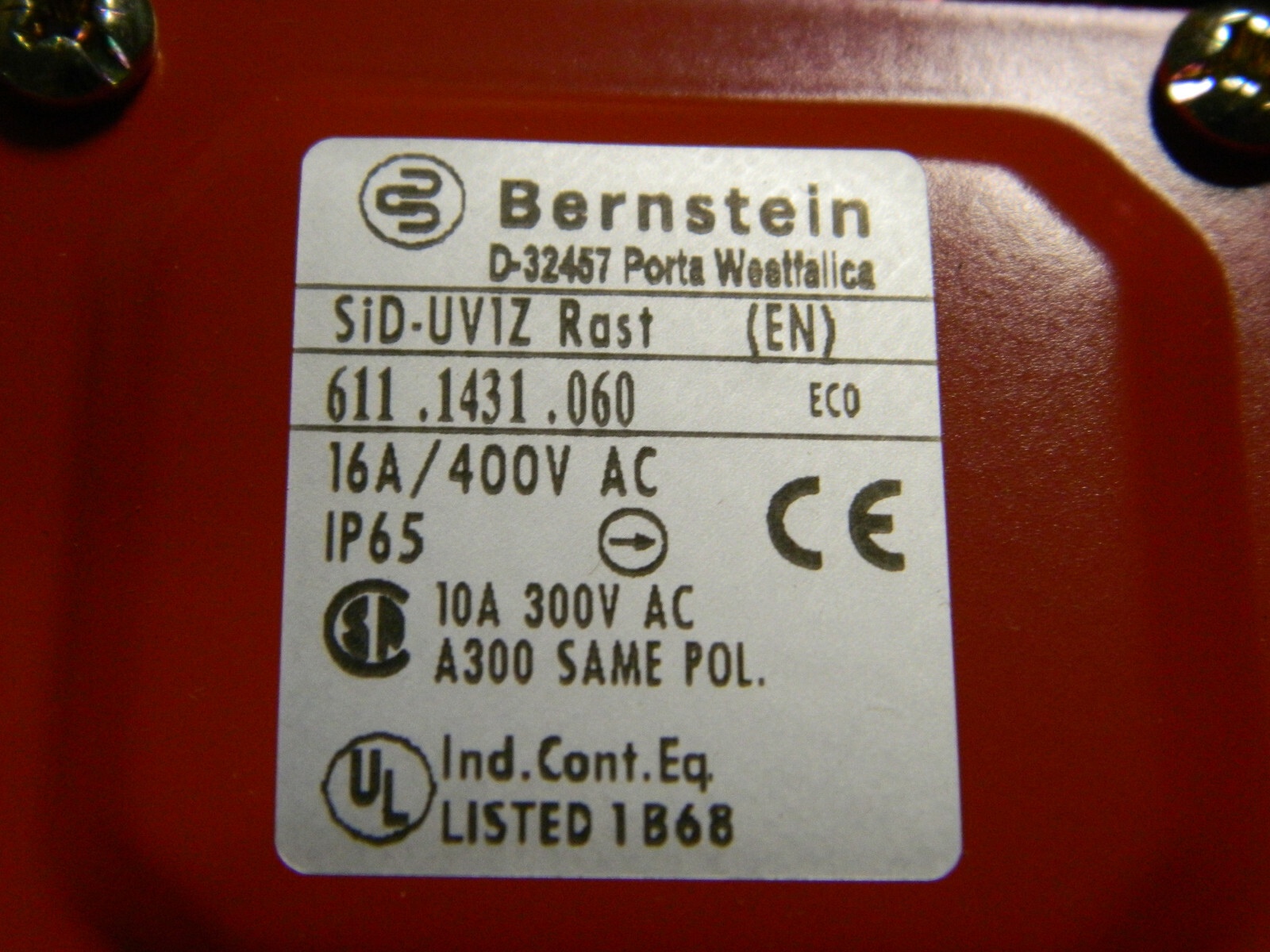 Bernstein SID-UV1Z RAST Rast Reissleinenschalter 611.1431.060 Cable Pull Switch | eBay.de