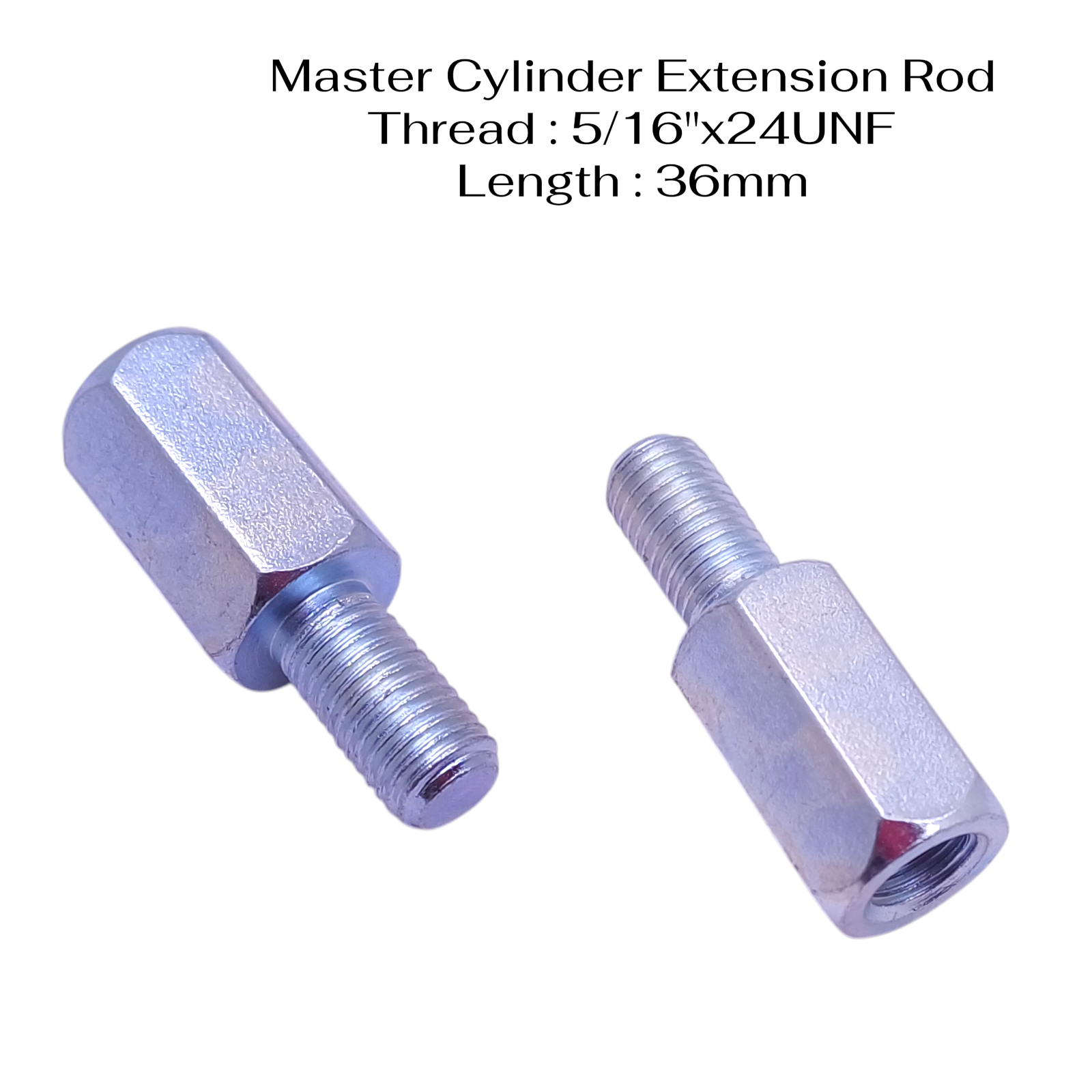 5/16"x24UNF BRAKE MASTER CYLINDER EXTENSION ROD 36MM LONG HYDRAULIC ...