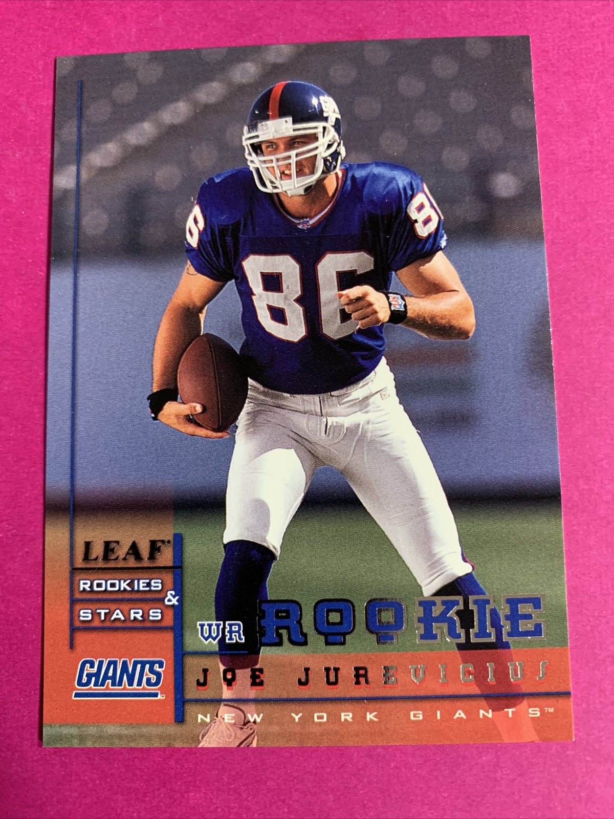 🐶 1998 Leaf Rookies & Stars Joe Jurevicius RC New York Giants #206 | eBay