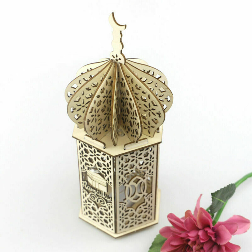 Eid Mubarak Muslim LED Night Light Ramadan Lamp Decor Lights Wooden ...