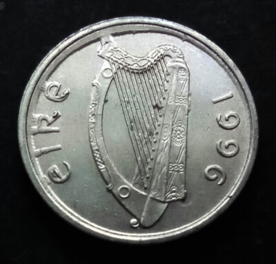Ireland 1996 | ERROR | Irish 5p | Five Pence | Bull | KM.28 | High ...