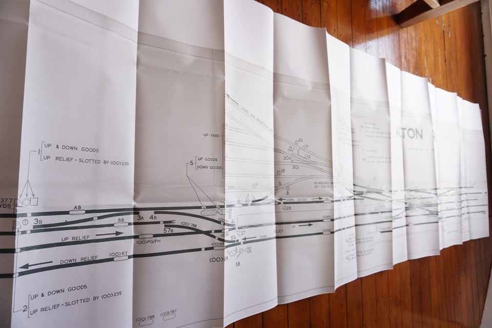 1966 Acton Yard Railway Signalling Signal Box Plan Diagram Map | eBay UK
