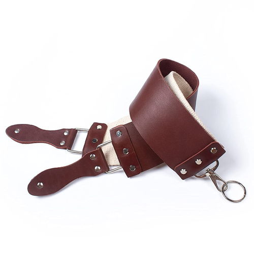 Razor Strop - Barber'S Latigo Leather Straight Razor Strop. Dual Strap ...