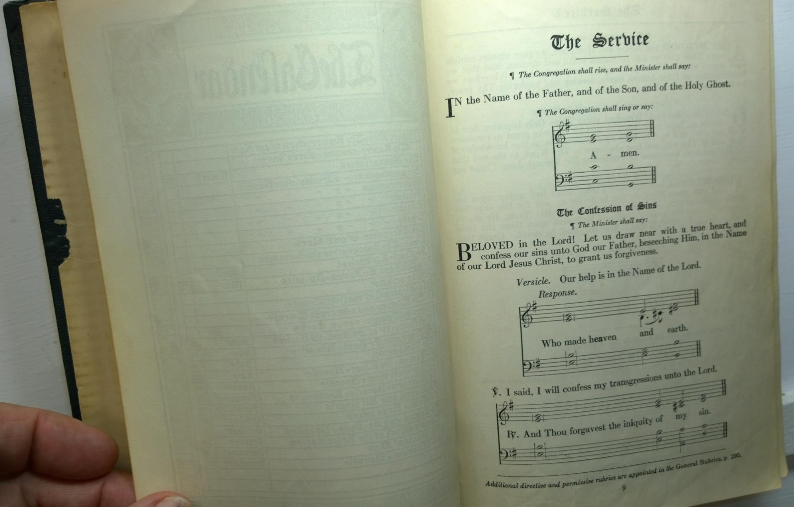 Common Service Book Lutheran Church w/ Hymnal, 1917/1918, United Luth ...