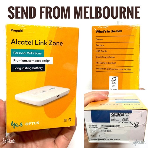 NEW Optus 4G Mobile Broadband Dongle Pocket WIFI Modem Alcatel Link ...