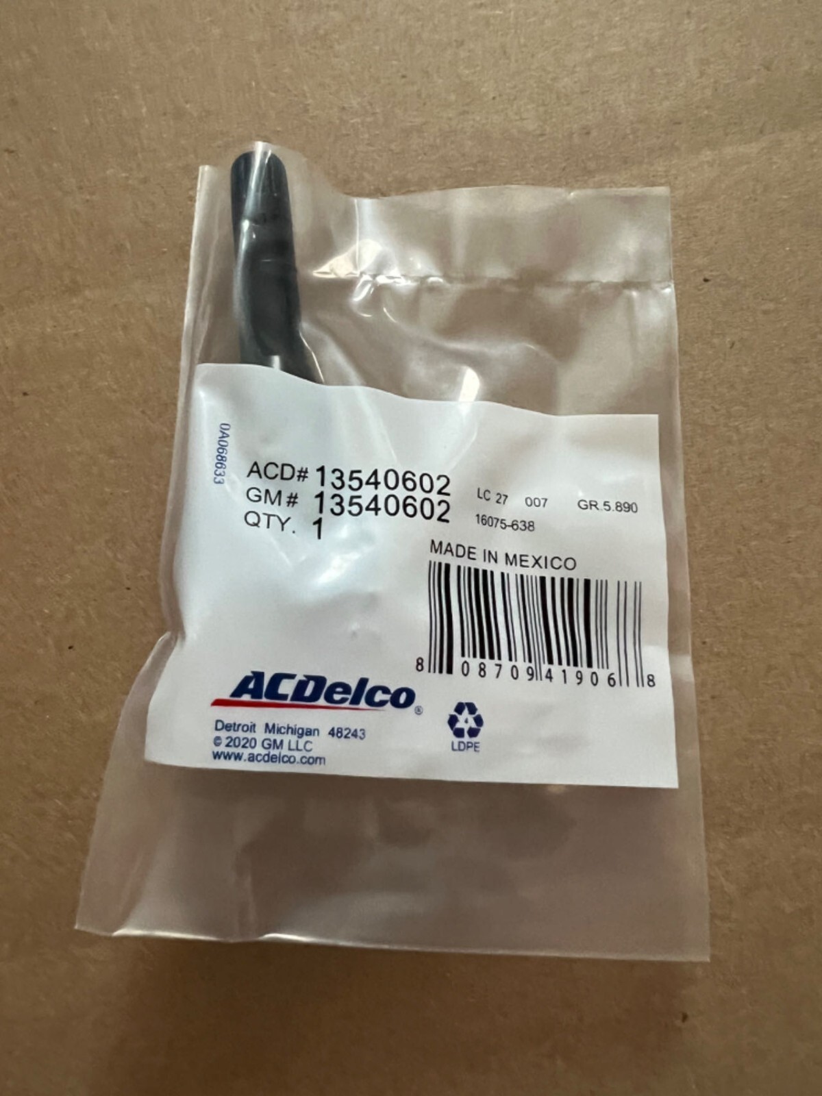 NEW Genuine TPMS Tire Pressure Sensor 13540602 for GM BUICK Chevy GMC ...