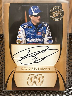 DAVID REUTIMANN 2011 PRESS PASS AUTHENTICS NASCAR AUTOGRAPH DRIVER AUTO ...