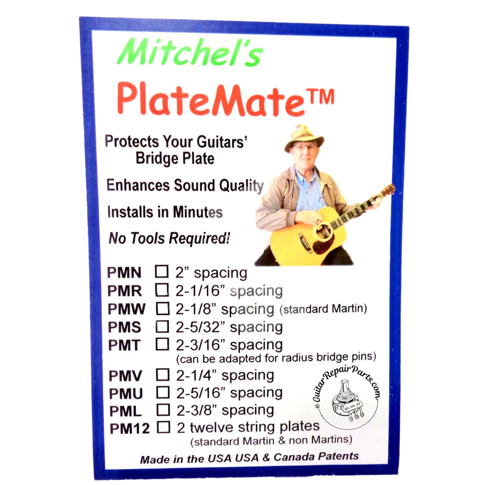 Mitchel's PlateMate PM12 For Martin 12-String Spacing- Brass | eBay