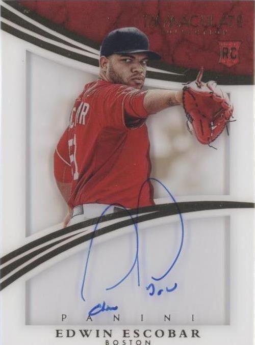 2015 Panini Immaculate Collection - Shadowbox Signatures Edwin Escobar ...