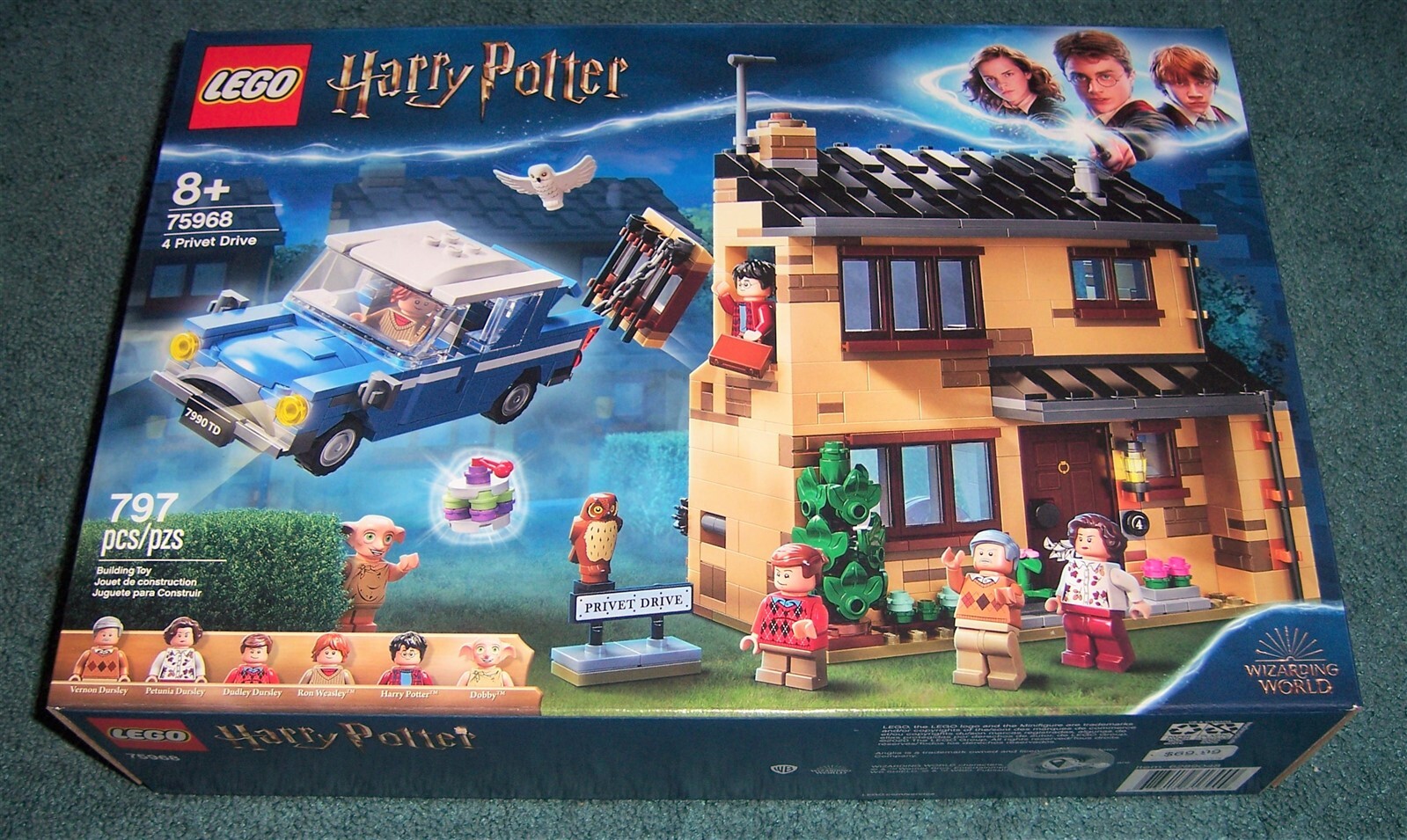 LEGO Harry Potter 4 Privet Drive 75968 NEW Set Ron Weasley Dobby Dudley ...
