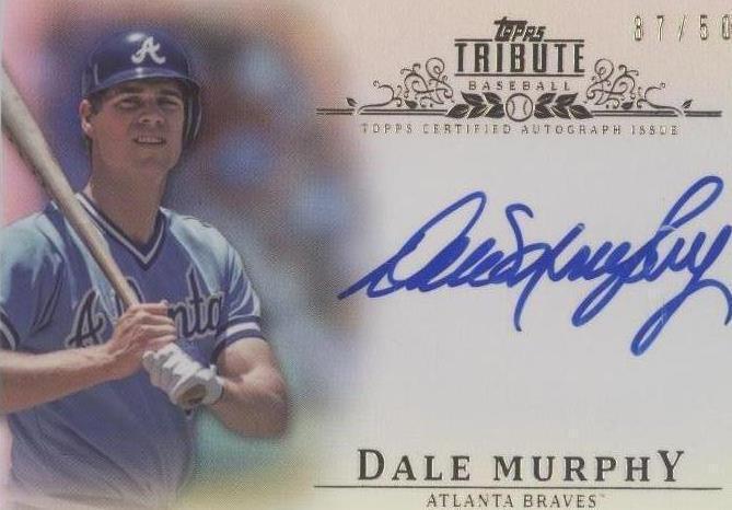 2013 Topps Tribute - Autograph Dale Murphy #TA-DM Blue /50 (AU) for ...