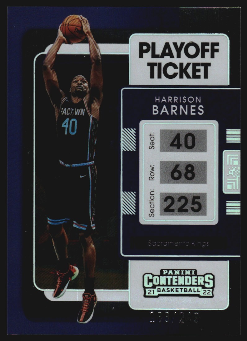 2021-22 Panini Contenders Playoff Ticket #79 Harrison Barnes /249 | eBay