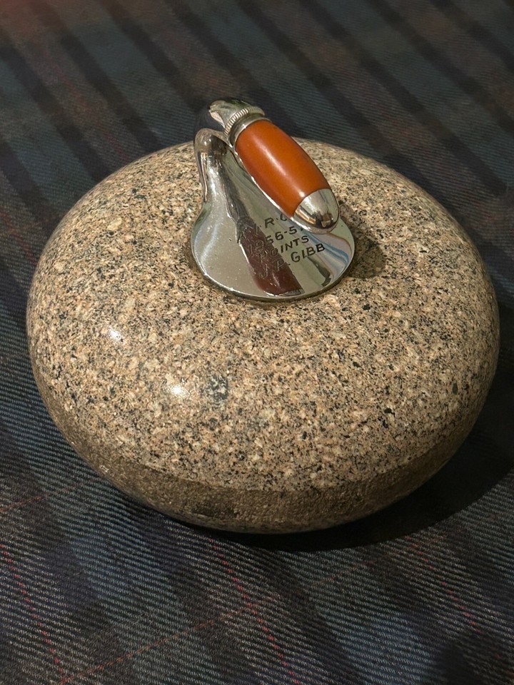 A Large & Stunning, Scots Loch Fyne Granite, Mini Curling Stone, 5 ...