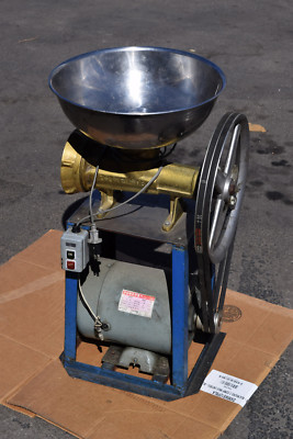 Brass Auger 4 HP BUFFALO BBQ CHOPPER Meat Grinder CUTTER FOOD PROCESSOR ...