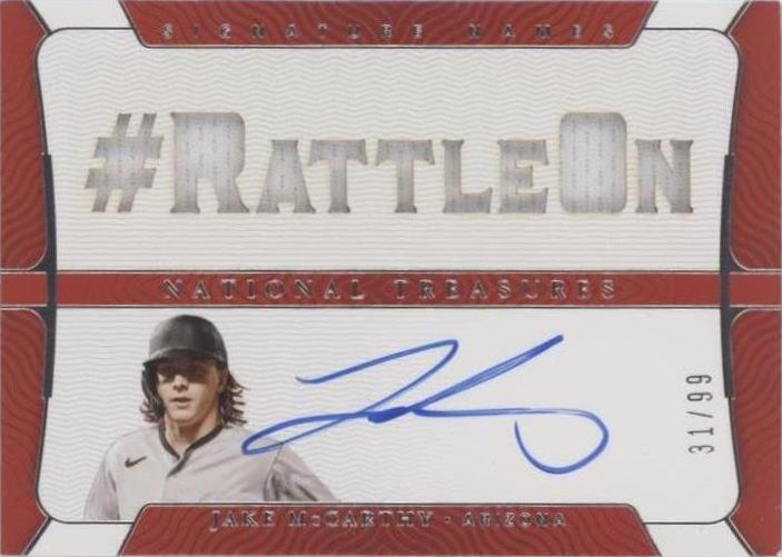 2022 Panini National Treasures - Signature Names Jake McCarthy #SN-JM ...