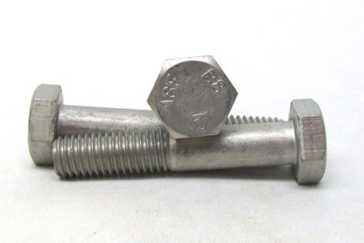 5 PACK NEW 1/2-13 X 2 3/4" HEAVY HEX BOLT GRADE B8 STAINLESS STEEL ASTM ...