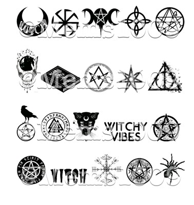 Witch Nail Art (water decals) Witchcraft Nail art Witch Nail Decals | eBay