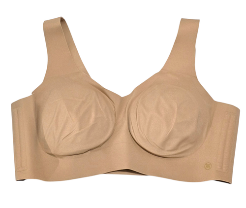 Honeylove Womens Neutral Beige Pullover Padded Bra Wide Strap Wireless ...