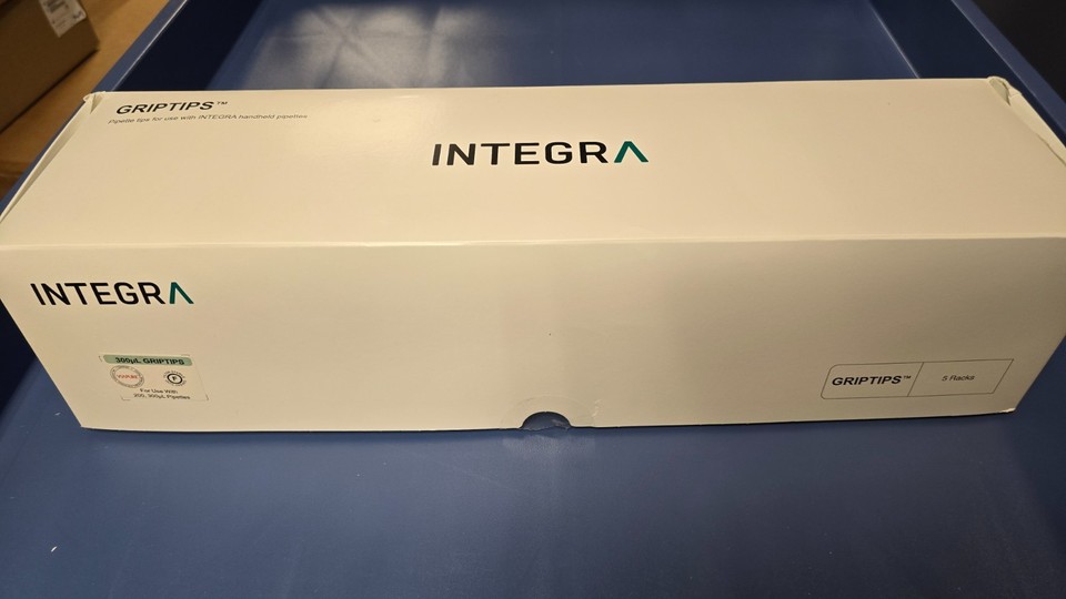 INTEGRA GripTips Pipette Tips 300µl, Filtered, Long, 4485, 5 Racks 96 ...