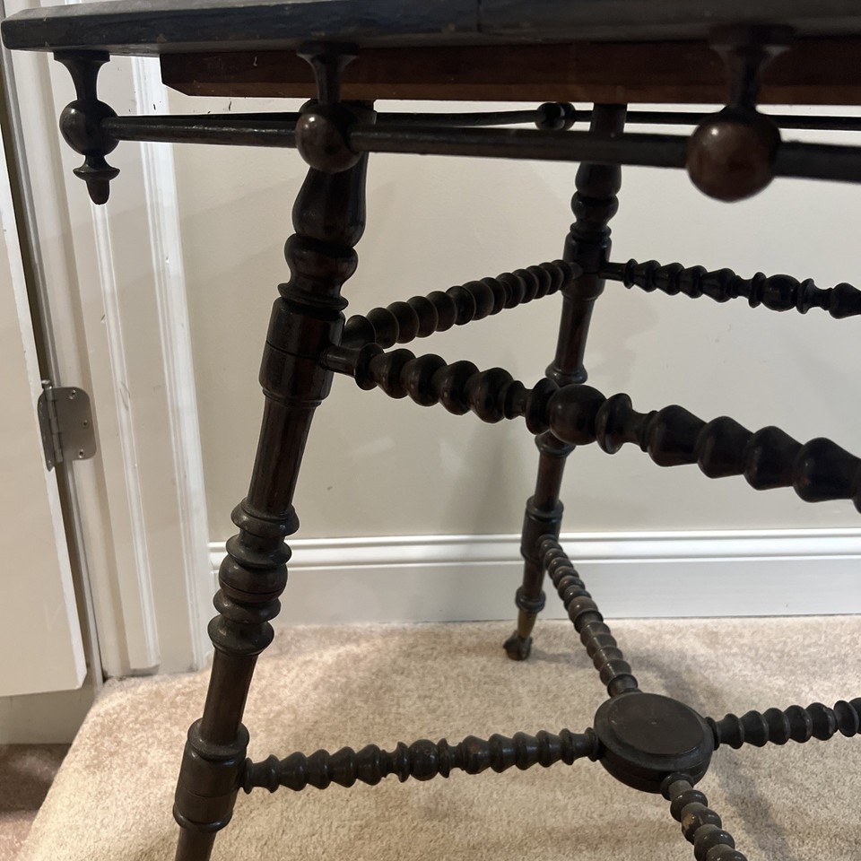 Antique Victorian Parlor table Merklen Brothers Ny claw foot 1890 New ...